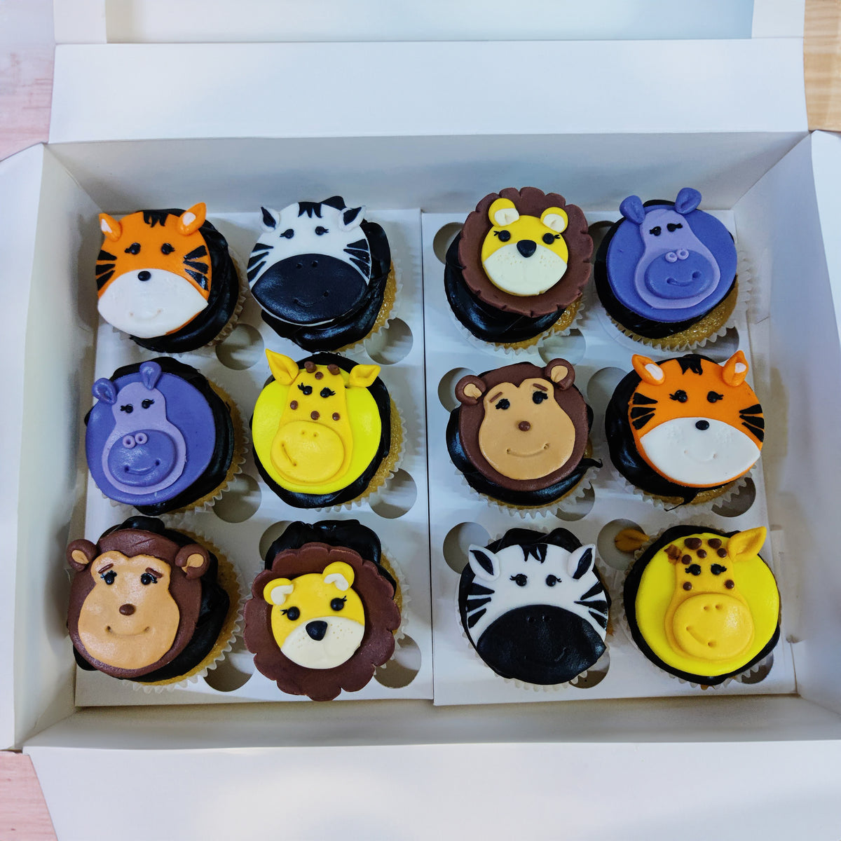 Animal Lover Cupcakes – Jungle-Themed Vanilla Treats – Crave by Leena