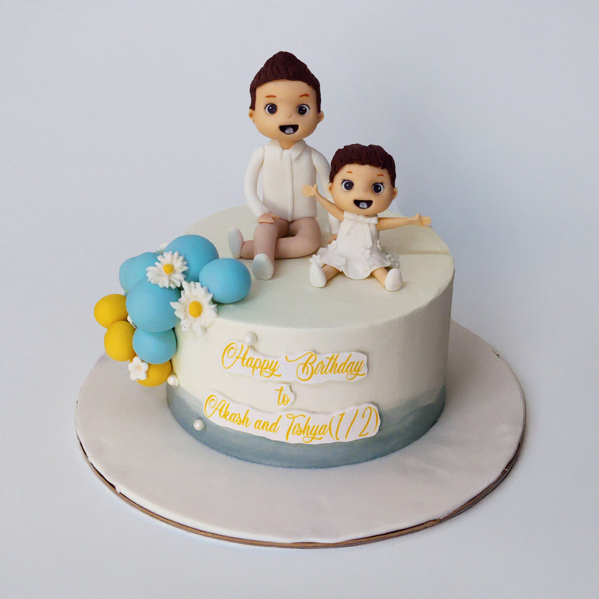 Baby and Dada Birthday Cake – Father Daughter Theme – Crave by Leena
