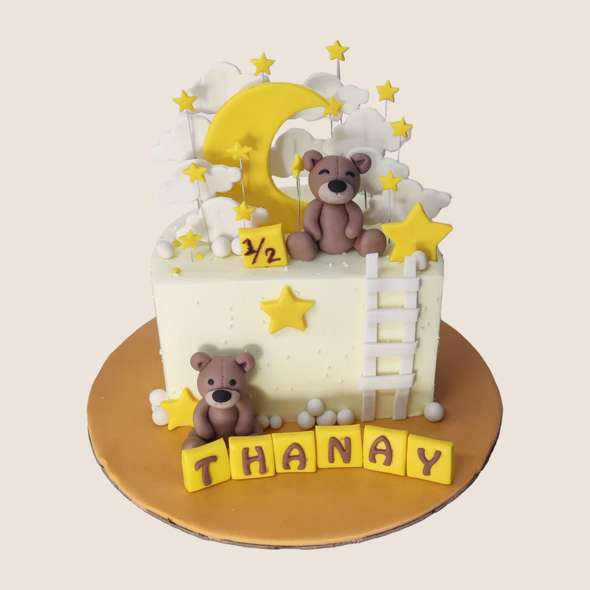 Double Delight Teddy Half Cake – Crave by Leena