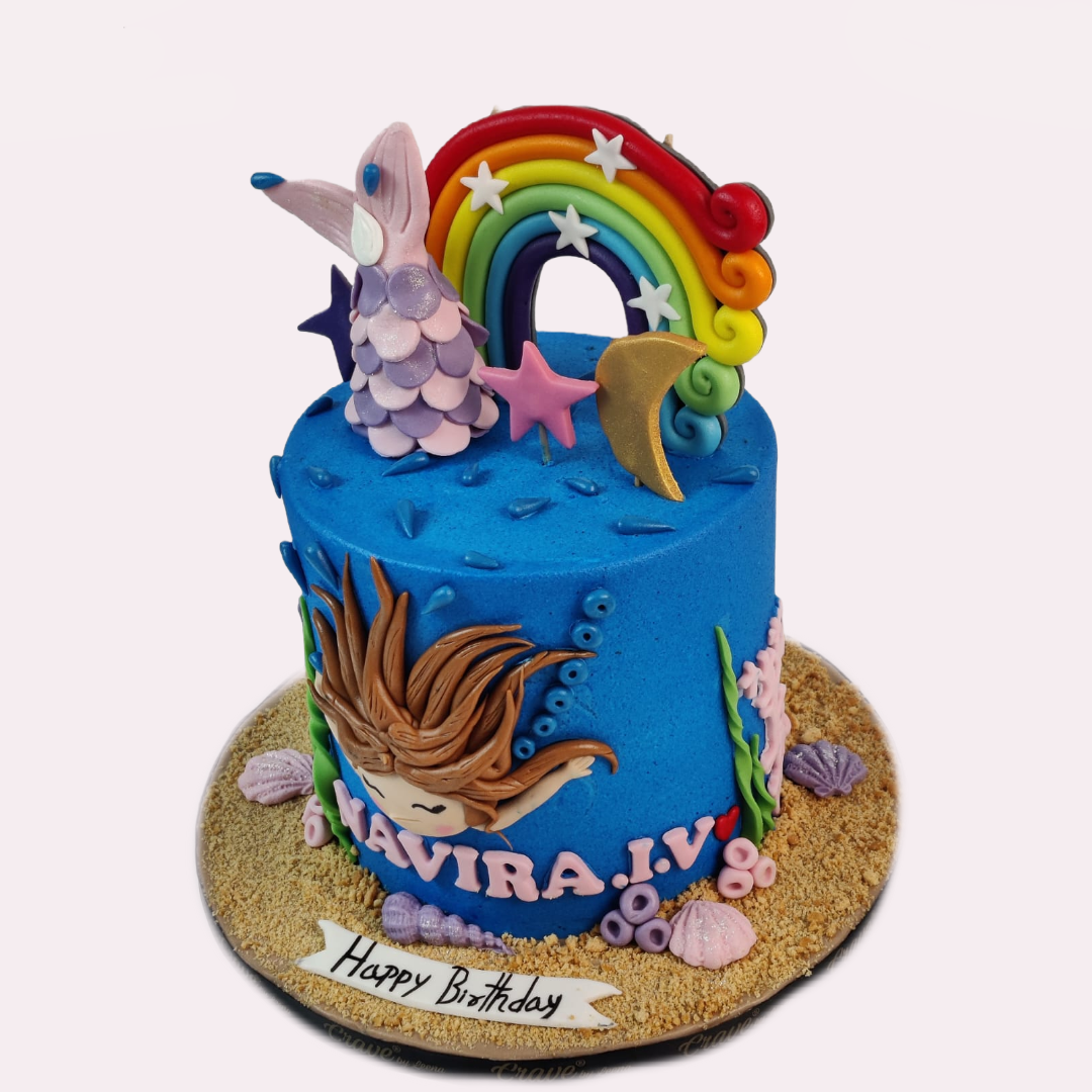 Rainbow Mermaid Cake – Crave by Leena