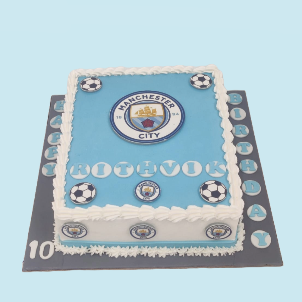 Manchester City Logo Cake – Crave by Leena
