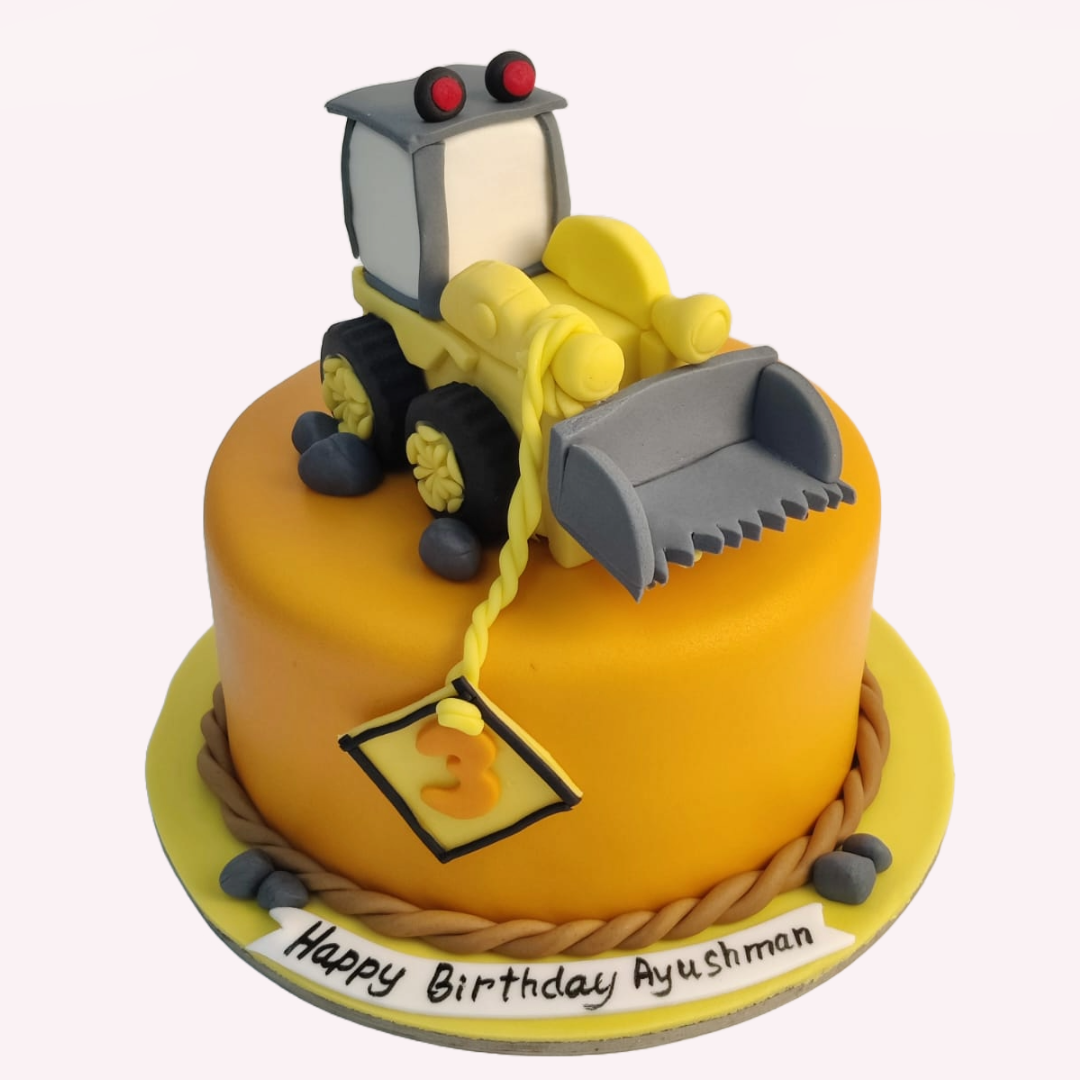 Orange JCB cake – Crave by Leena
