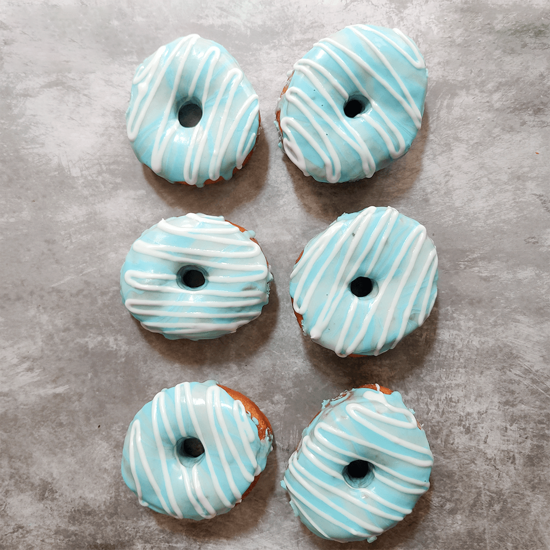 Blue & White Donuts – Crave by Leena