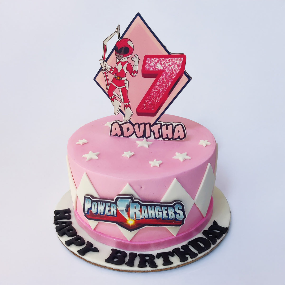 Pink Power Ranger Cake – A Mighty Celebration Treat – Crave by Leena