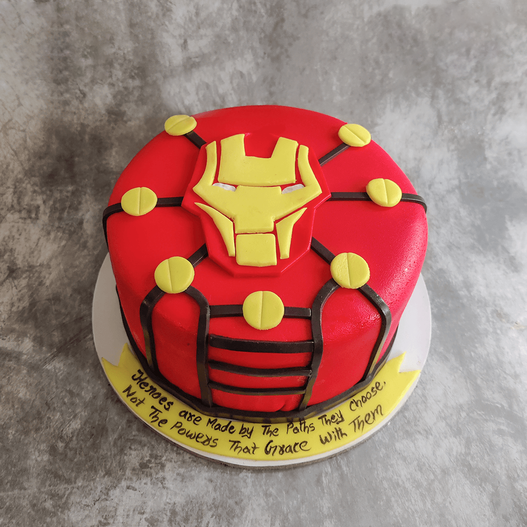 Iron Man Face Cake Iron Man Cake – Tanner & Gates