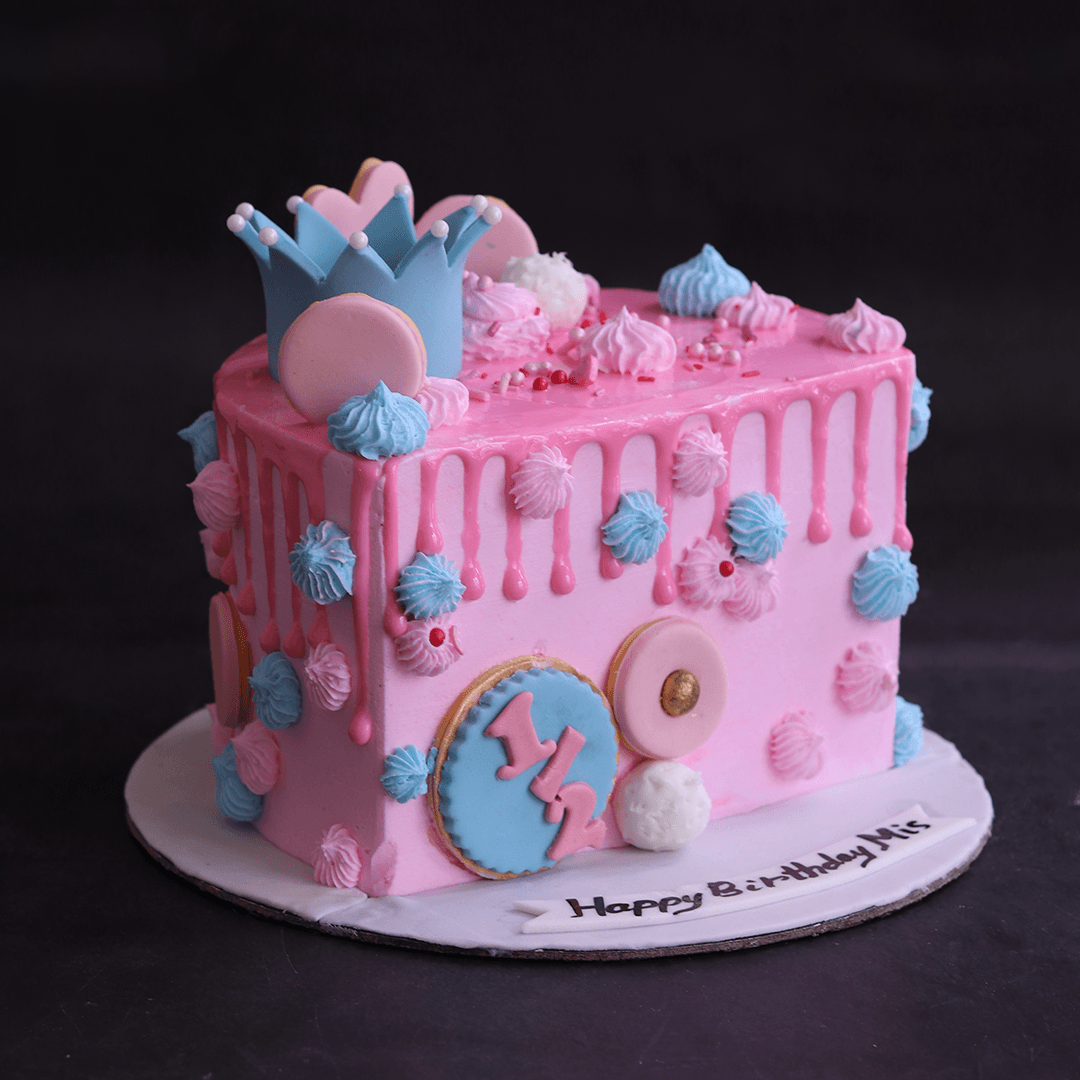 Pink Drip Half Cake – Crave by Leena
