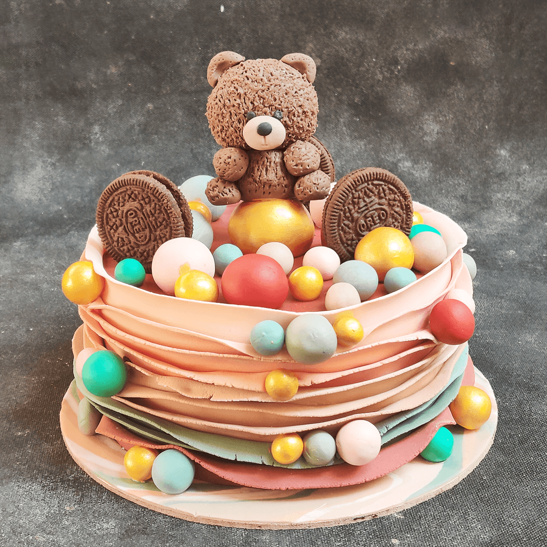 Happy Birthday Bear Cake Buy Teddy Custom Cake | Teddy Bear Cake